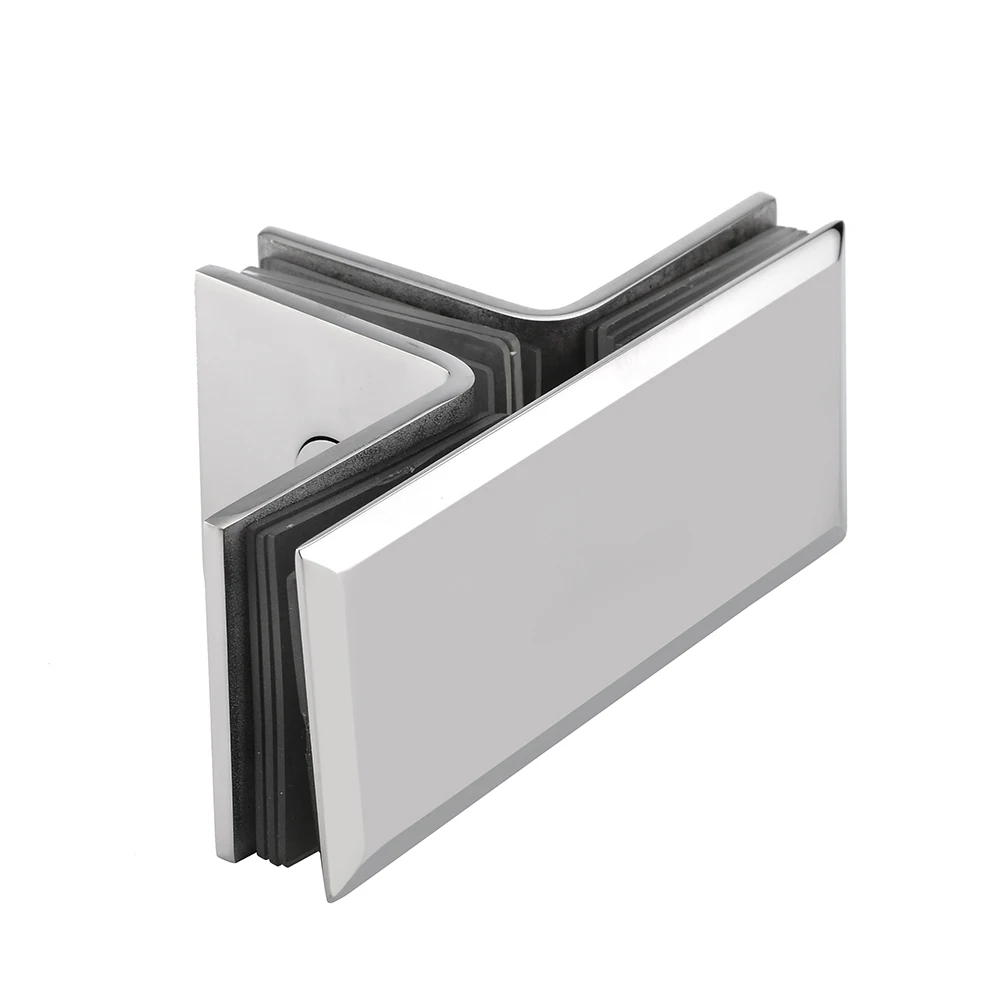 Modern T Shape Beveled Clamp Glass Clip Stainless Steel Shower Fixing ...