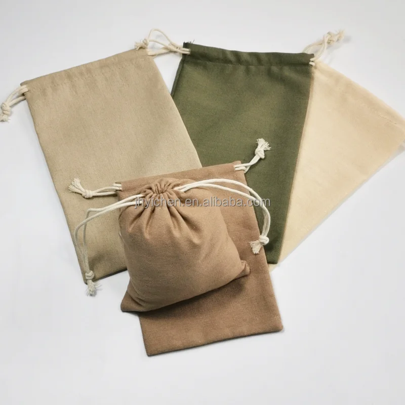 Custom Size Organic Cotton Drawstring Storage Bags for Teddy Bear ...