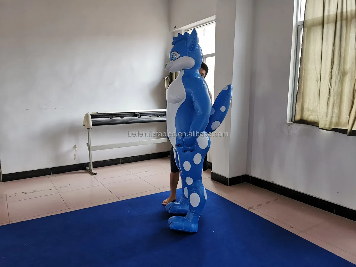 Beile Customize New Cartoon PVC Inflatable Fox Suit for Sales