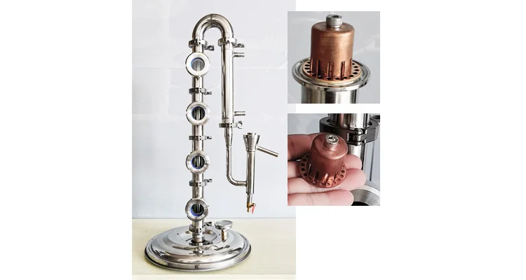 15L-70L Electric Stainless Steel Distiller - 4 Layer Copper Core