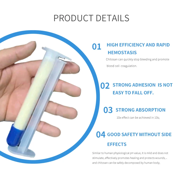 Chitosan Powder Hemostatic Powder Wound Sterile Hemostatic Particles ...
