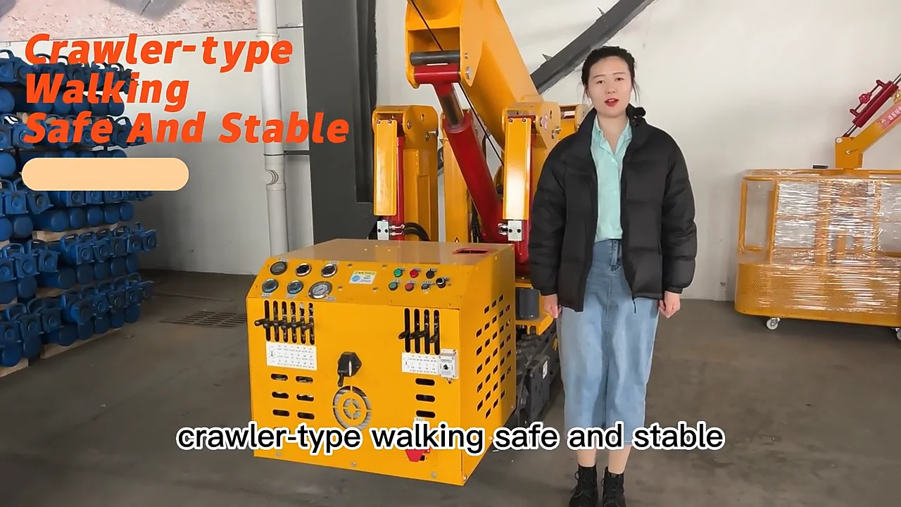 Rotary Arm Remote Control Spider Crawler Crane For Small Space Hoisting ...