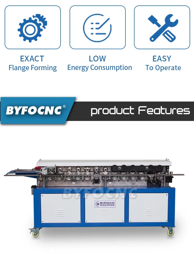 Galvanized Sheet Metal Flange Machine Duct Tdf Flange Forming Machine ...