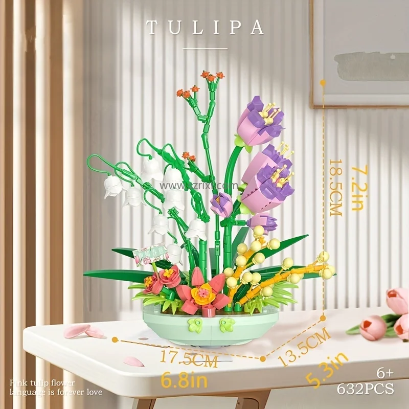 2115 Eternal Life Fragrant Spring Potted Flower Bouquet Tide Play Girl ...