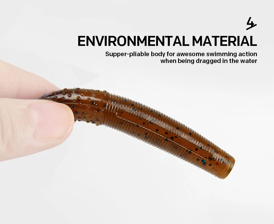 Letoyo Lsb053 Senko 3.8g 6.9cm Soft Plastic Fishing Worm Lure Stick ...