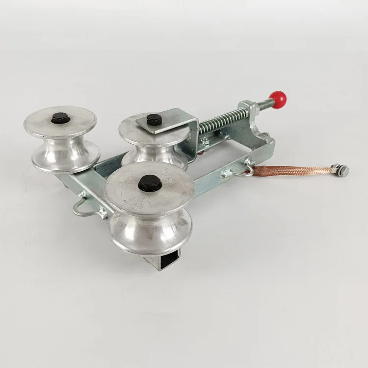 Earthing Pulley Cast Aluminum Wheel Earthing Block Power Line Auxiliary ...