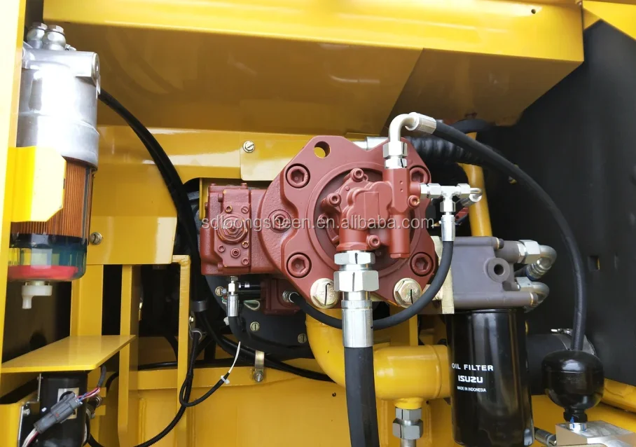 Excavator Drum Compactor 6 Ton Excavadoras From Loongshenn Factory ...