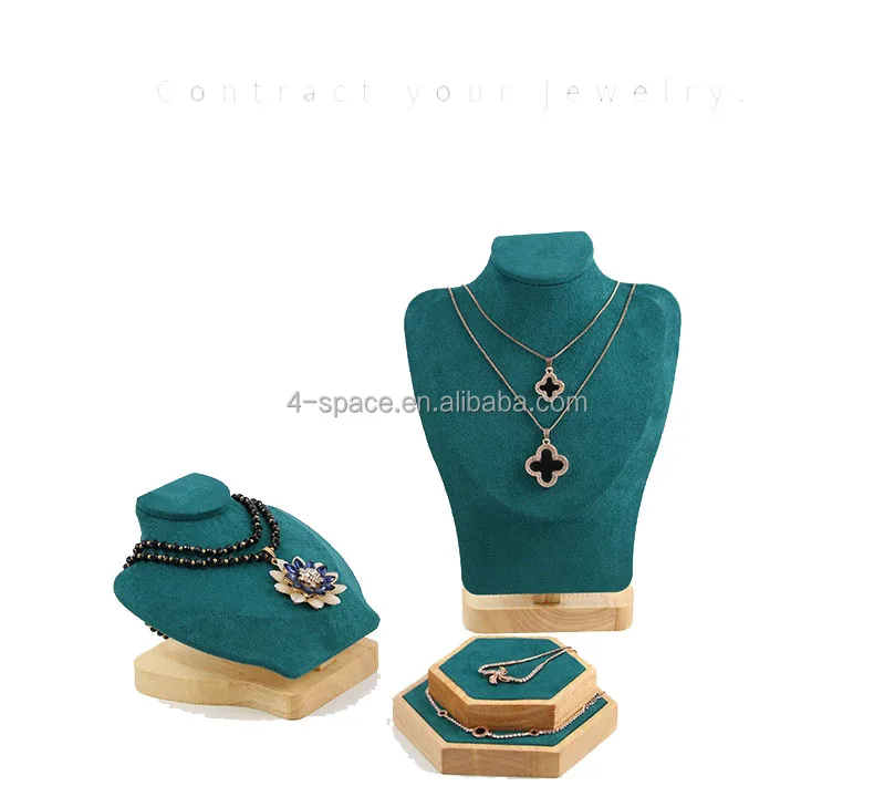 Red Velvet Jewelry Accessories Stand For 3 Dimensional Necklace Display ...