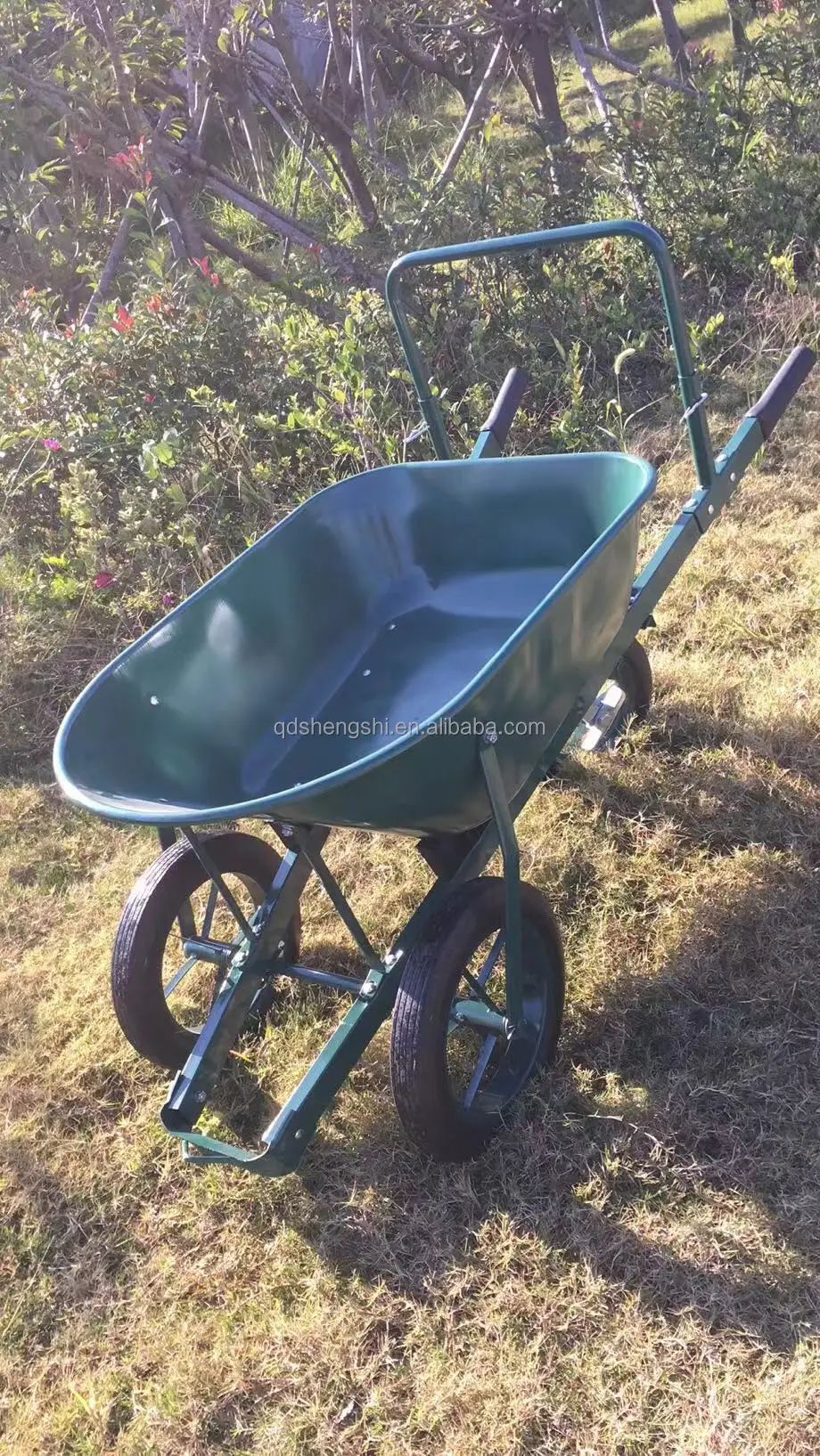 Three Wheels Wheelbarrow - Heavy Duty Garden & Construction