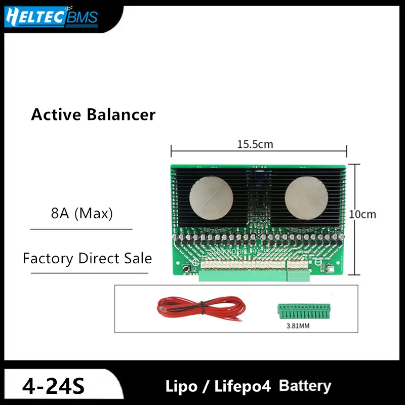 4S Heltec Lifepo4 Bms 24S 8A - Active Balancer for Batteries