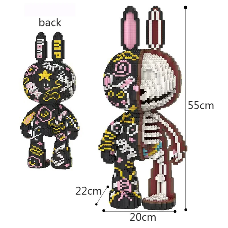 New Arrivals 3d Model Assembled Bearbrick 55cm New Year Xmas Diamond ...