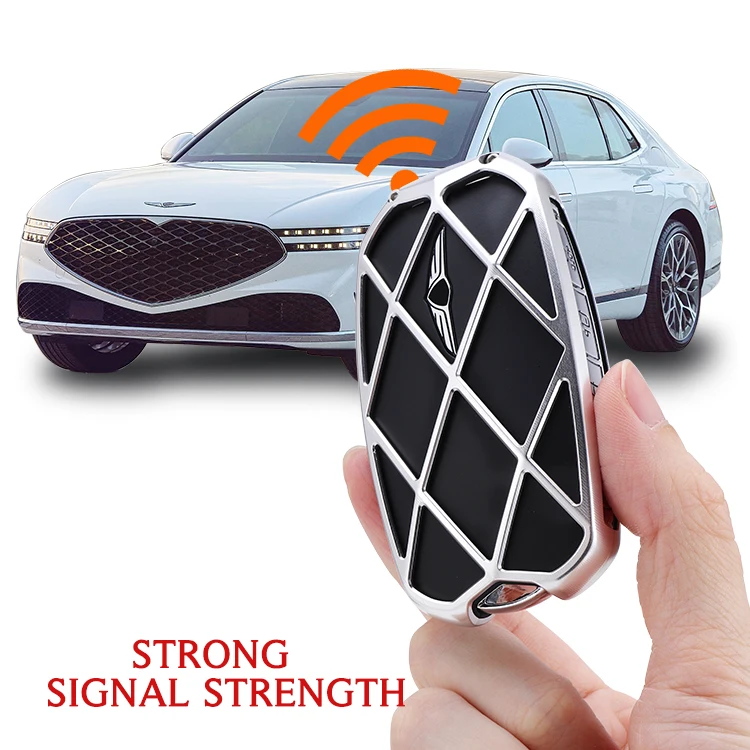 Key case for GENESIS GV90 Aluminium Alloy Protect Cover GV60 Car Key ...