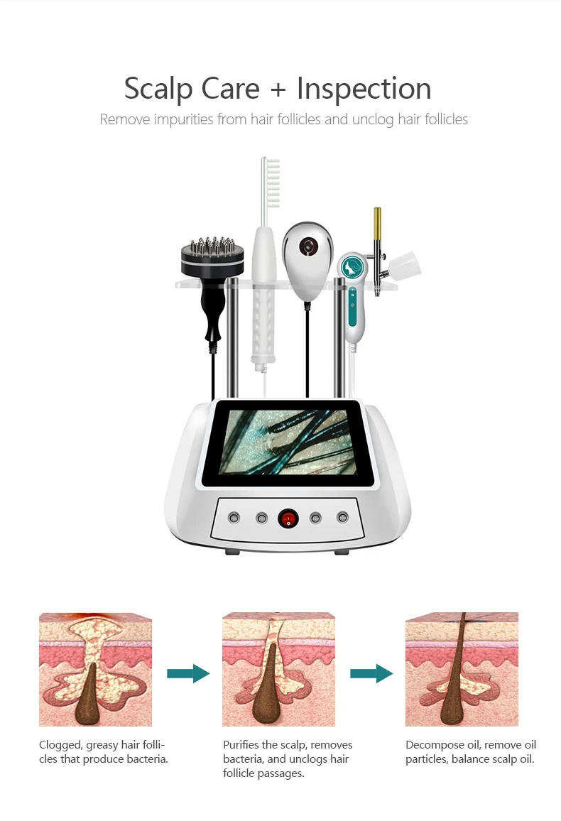 5 in 1 Professional Hair Scalp Treatment Machine - Promotes Regrowth