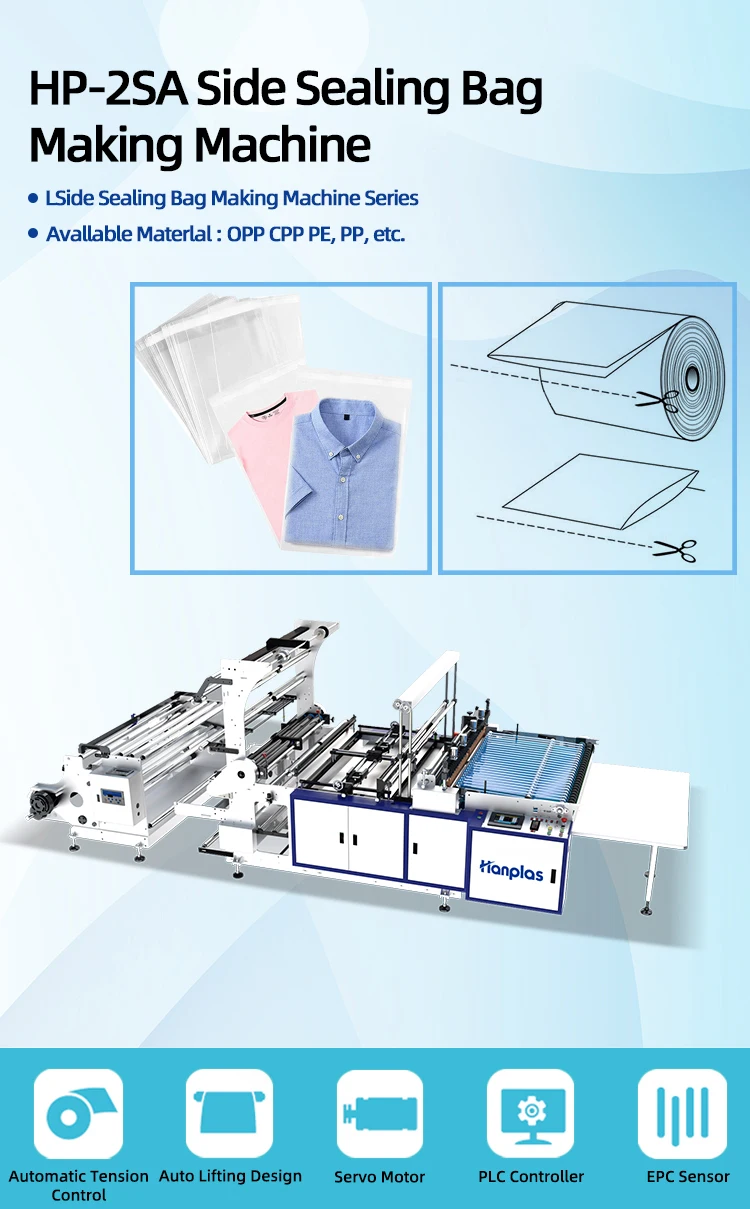 Hp-2sa Hanplas Auto Lifting Design 2 Lanes Side Sealing Biodegradable ...