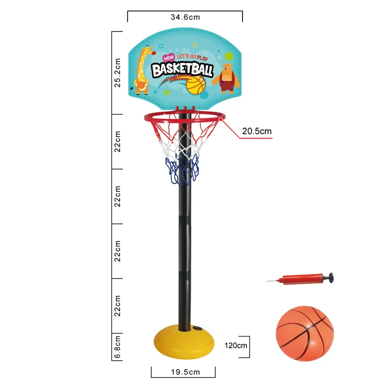 Kids Plastic Indoor Outdoor Exercise Basketball Hoops Toys