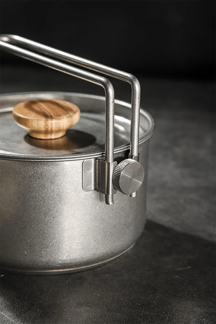 Retro Portable Camping Samovar 304 Stainless Steel Kettle Removable ...