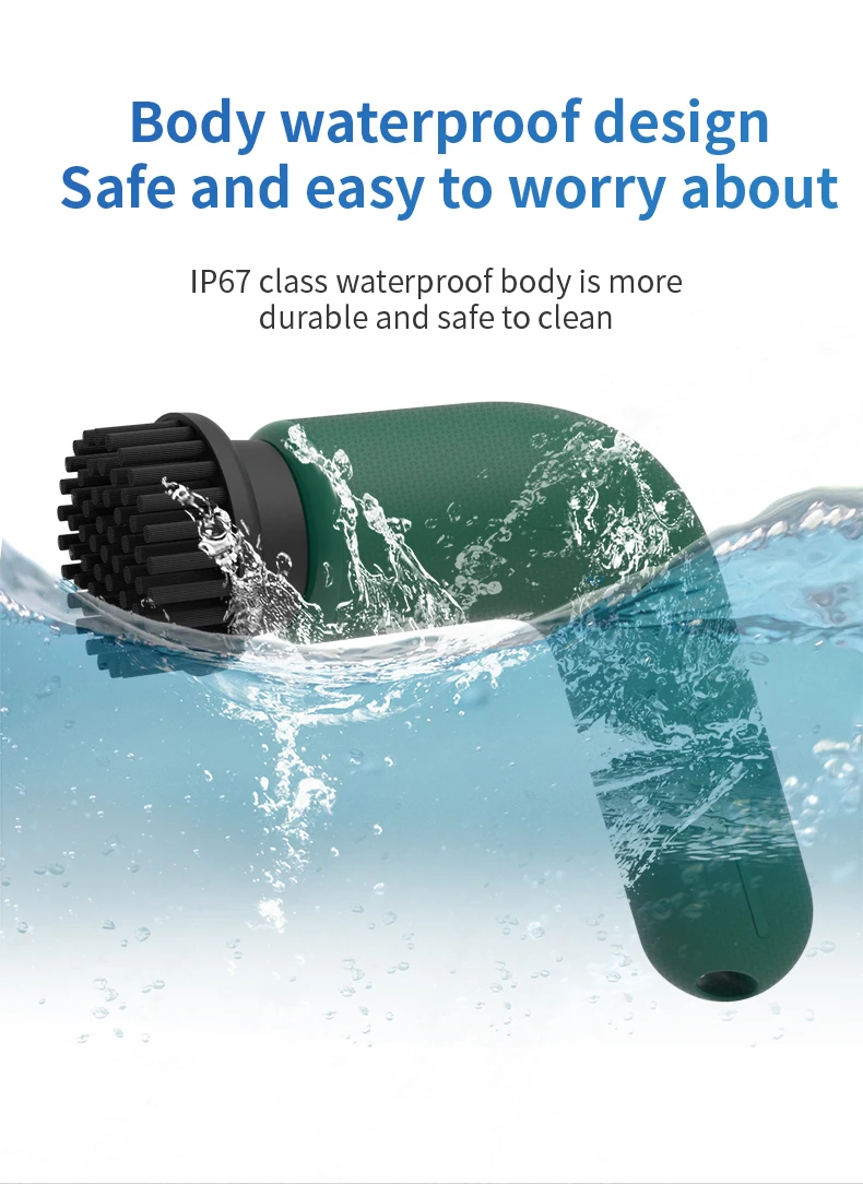 Electric Spin Rechargeable Automatic Cordless Kitchen Rotating Cleaning ...