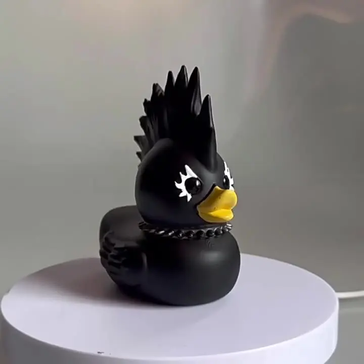 Gothic Rubber Ducks - Satanic Duck Statues for Halloween