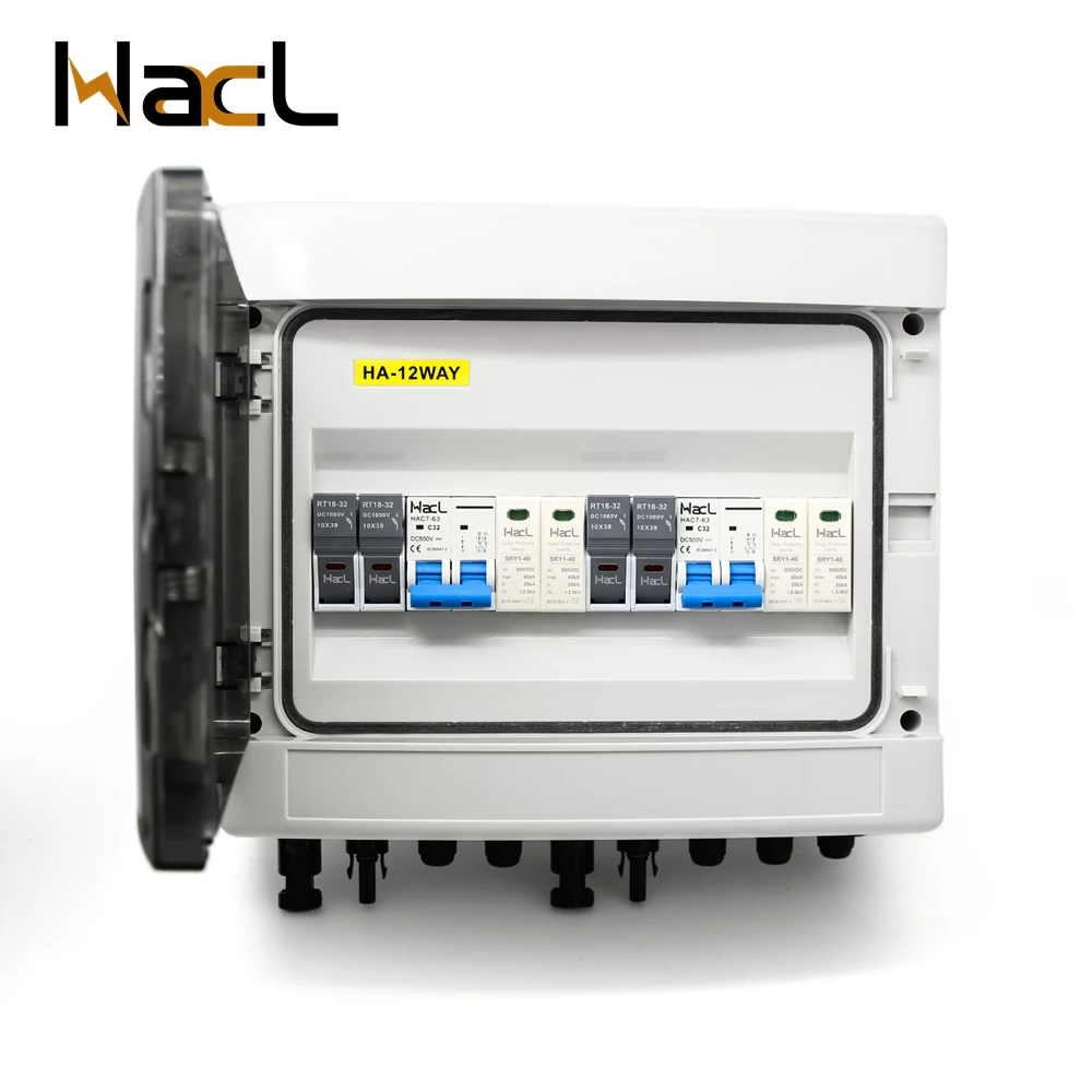 Wholesale Oem 500v/1000v Pv Combiner Box 2 String Solar Combiner Box 4 ...