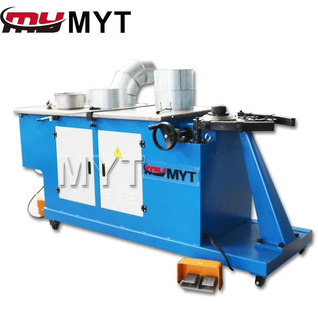 Round air Pipe Ventilation Duct Sheet Metal Elbow Machine for HVAC Tube ...