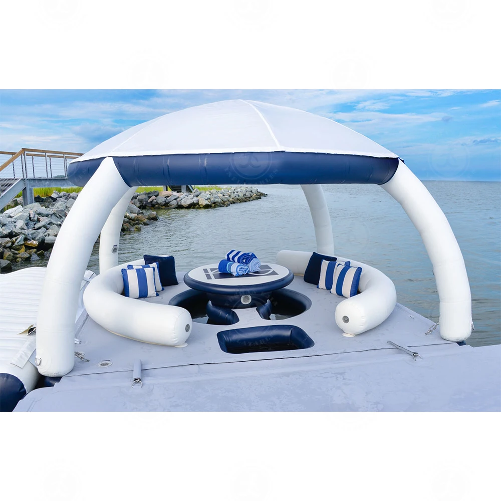 Inflatable Floating Beach Island - Water Park Model Boat