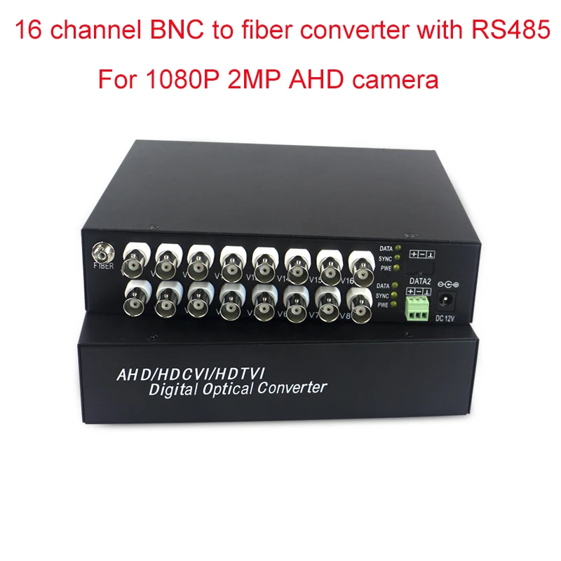 1/2/4/8/16/32 Channel 1080P AHD to Fiber Converter for CCTV