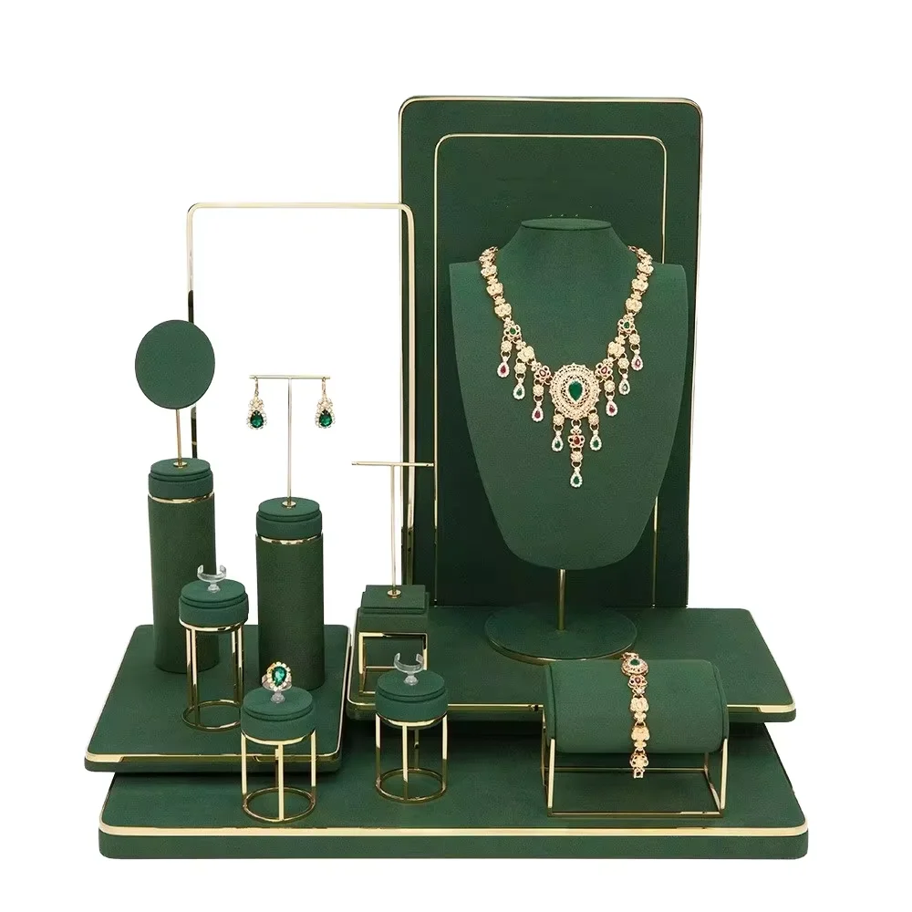 Luxury Microfiber Necklace Bust Jewelry Display Stand Premium ...