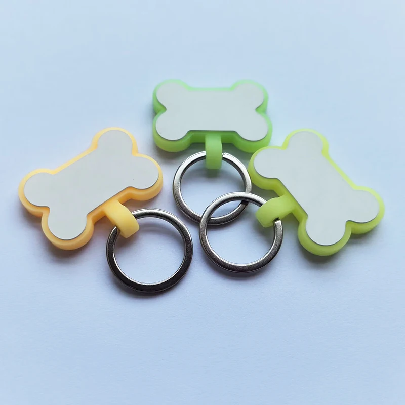 High Quality Personalized Custom Silicone Dog Tags with QR Code Dogs ...