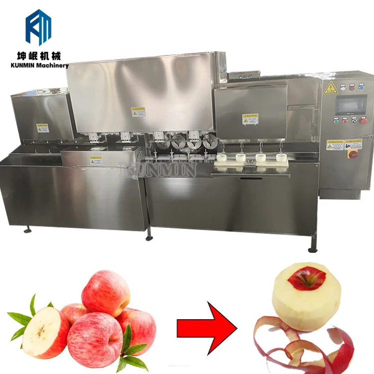 A New Type Of Stainless Steel Apple Peeling Coring And Cutting Machine ...