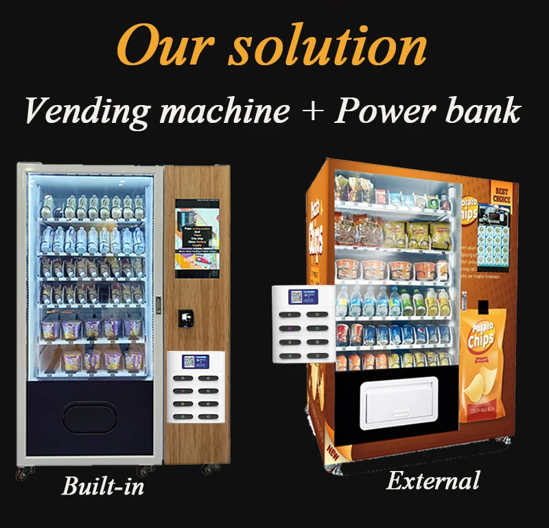 WEIMI Phone Charging Station Vending Machine - Power Bank & Snacks