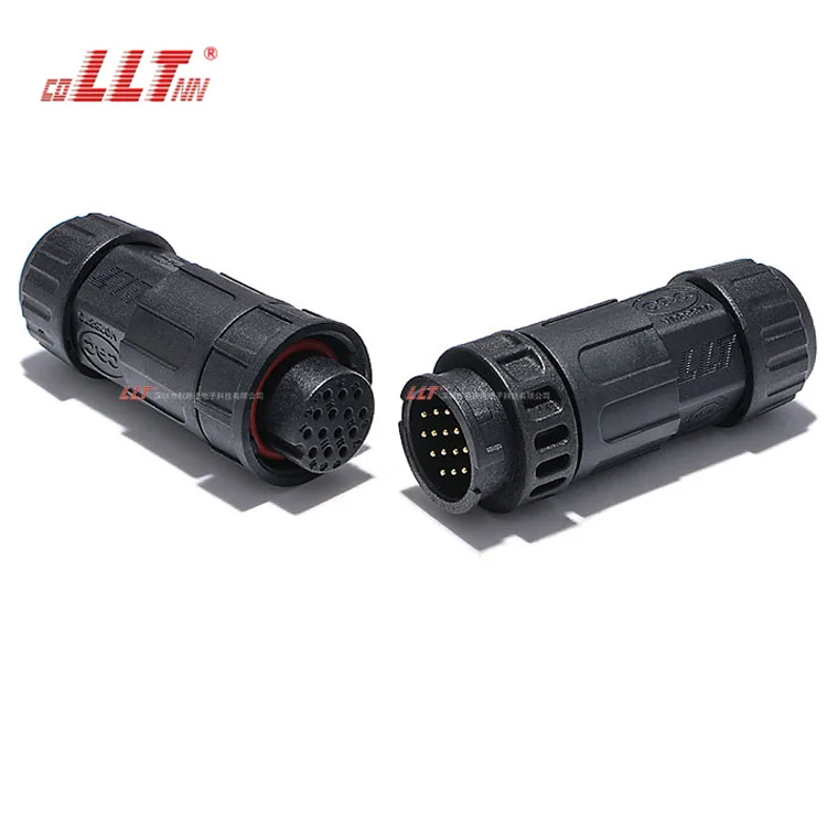 LLT M19 14 Pin Waterproof Connector - IP67 Protection