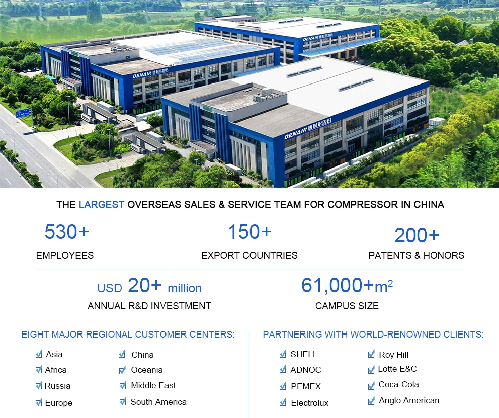 Denair DAV-55 PM VSD Screw Air Compressor Energy Saving Efficiency up ...