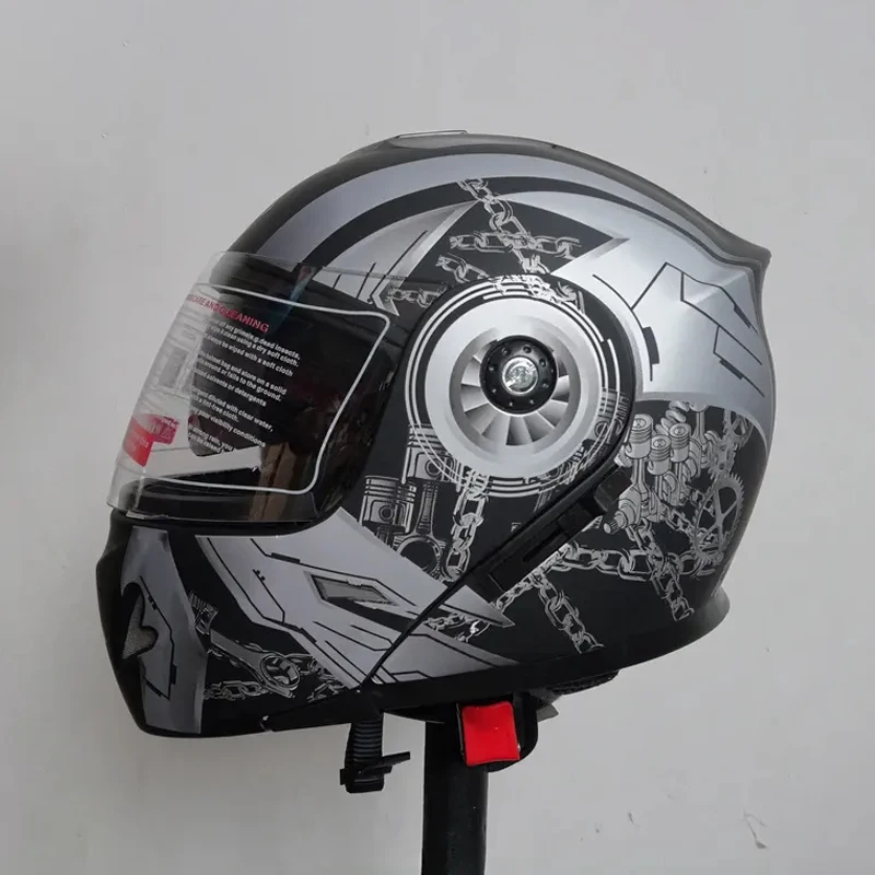 New Fashion Abs Full Face Unisex Motorcycle Helmets Flip Up Full Face ...