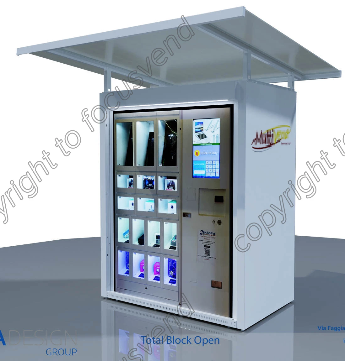 FOCUSVEND Customized Smart Locker Vending Machine - Multi Vend Solution