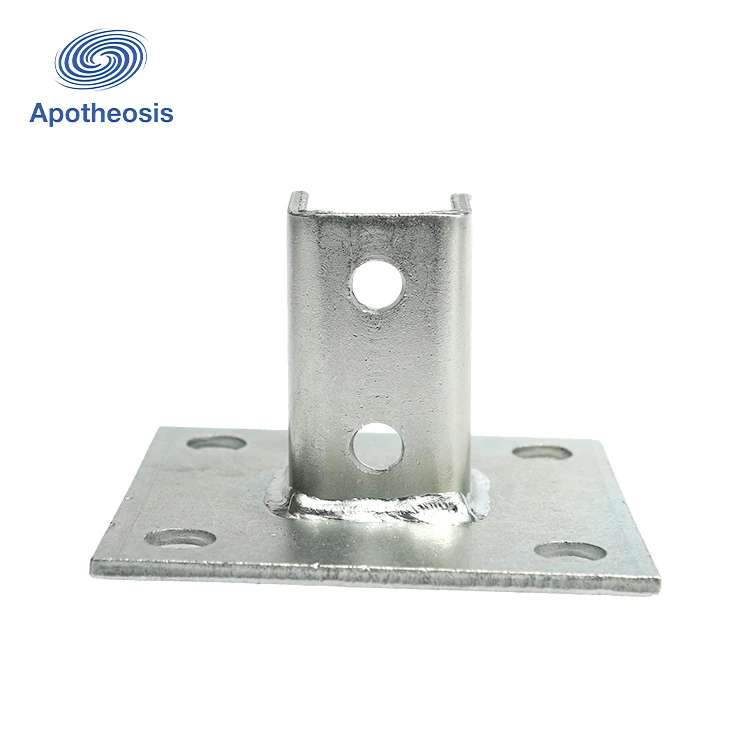Galvanized Channel Fittings Steel Square Post Base Connector| Alibaba.com