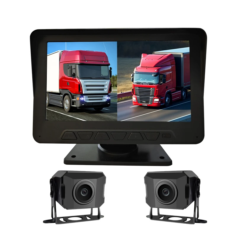 720P Truck Camera Anterior and Posterior Vision 2 Channel Video Input ...