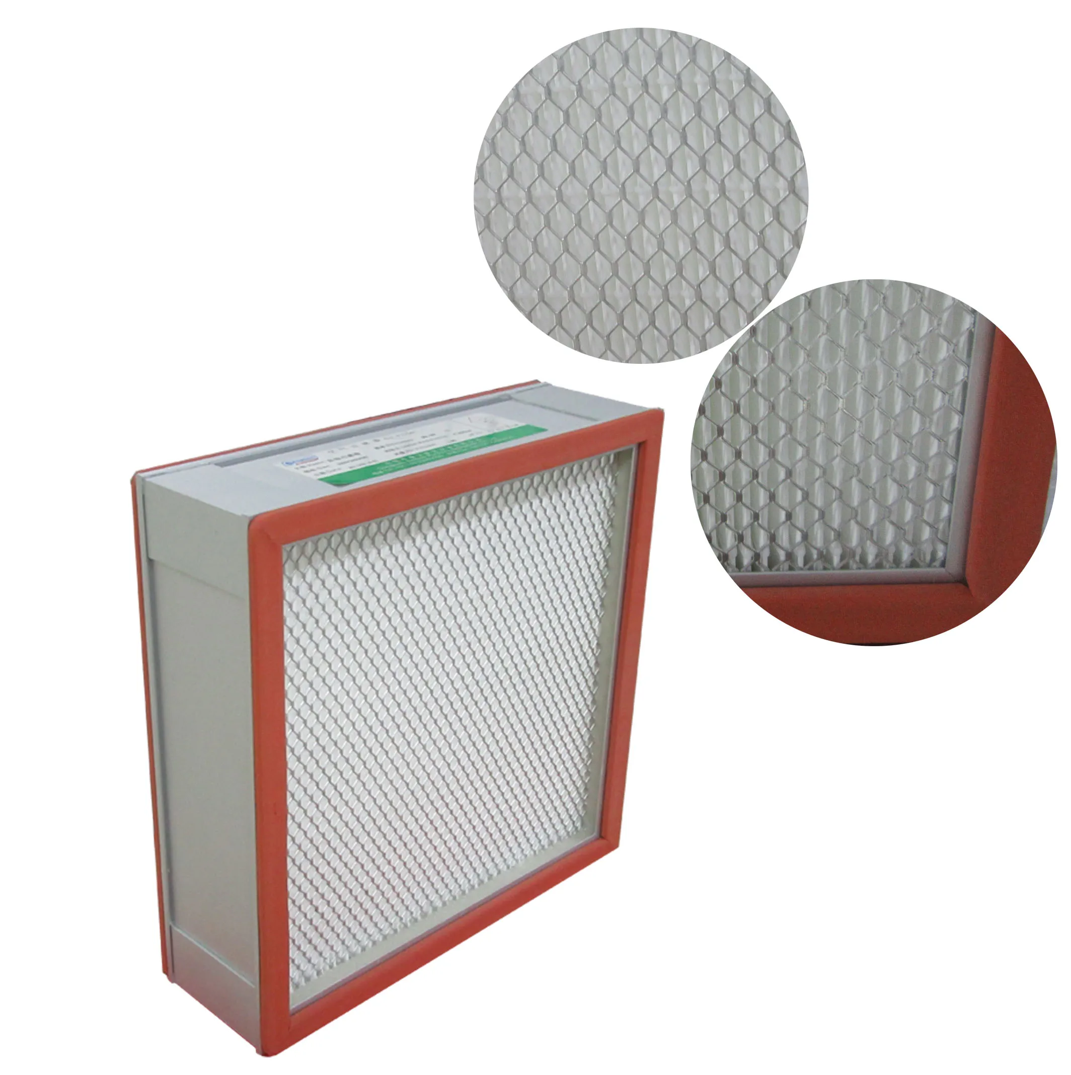 High Quality Air Handling Unit Air Filter Mini-pleat Hepa Panel Filter ...