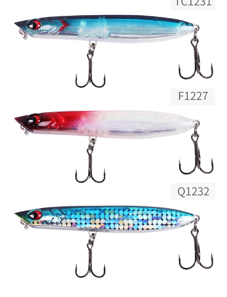New Innovation Attractive Pencil Rattle Fishing Lure Saltwater Pencil ...