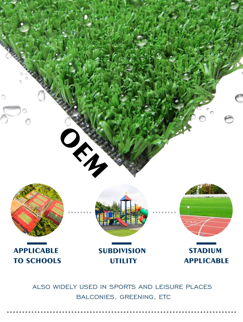Custom Quality Uv-resistant Green Artificial Turf Carpet Lightweight Plastic Grass For Lawn ...