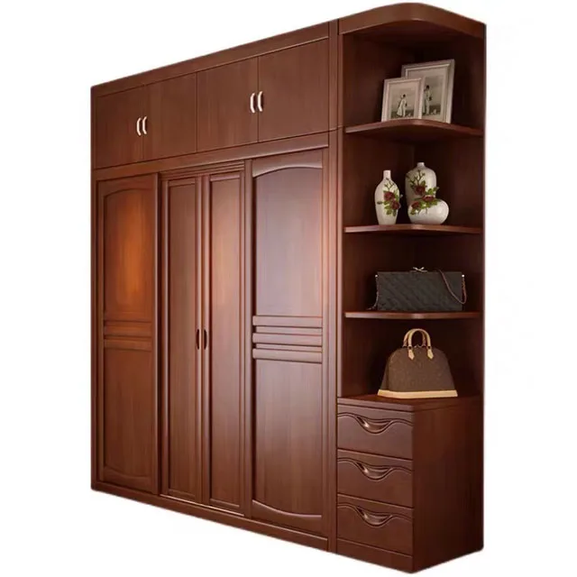 Modern Wardrobe Wooden Walking Closet Bedroom Customized Wardrobe ...