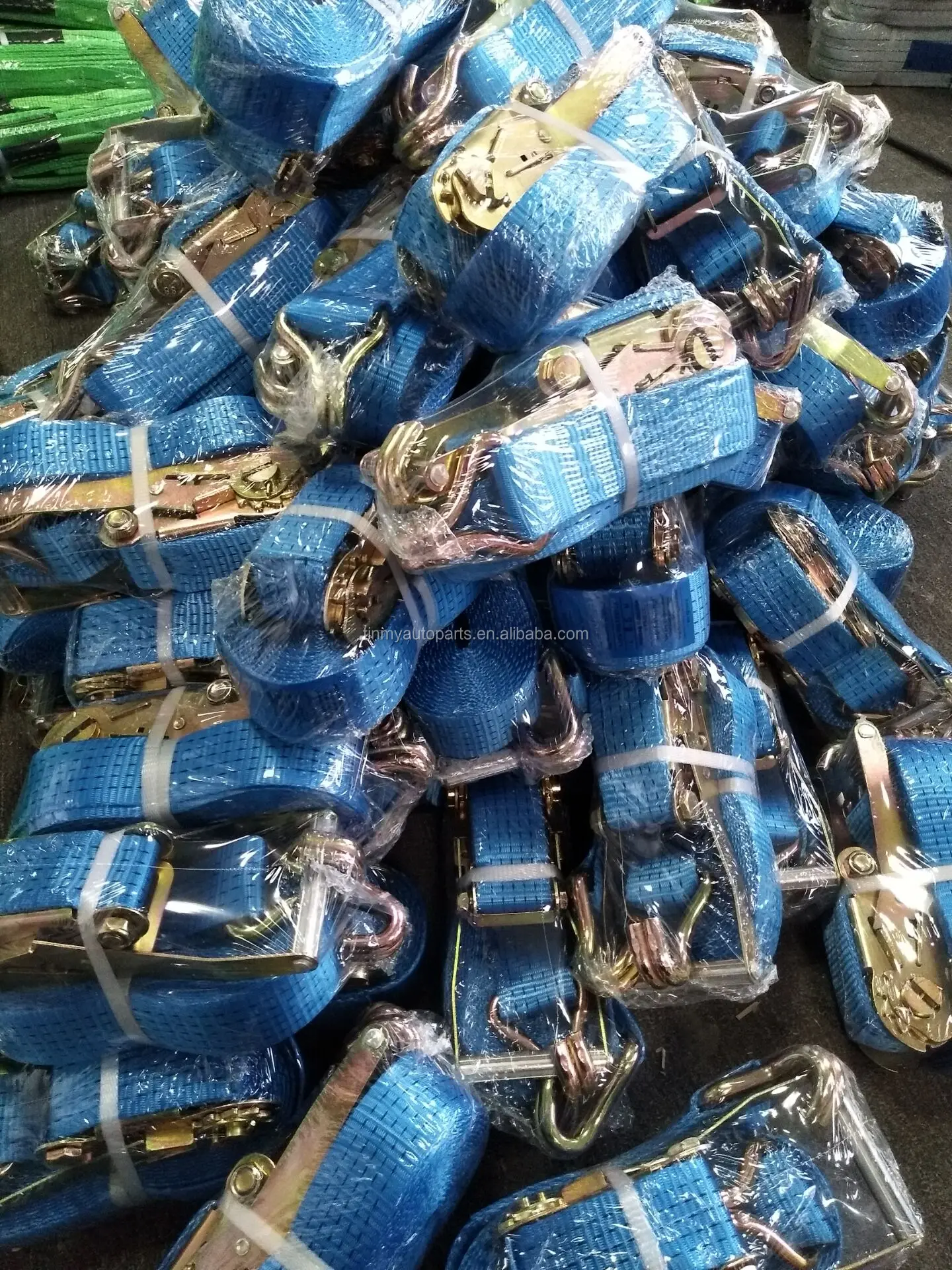 Truck Cargo Control Lashing Load Straps 1" 2" 3" 4" Ratchet Tie Down ...