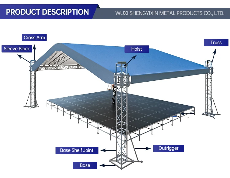 Aluminum Stage Roof Truss System for Hanging Light or Speaker| Alibaba.com