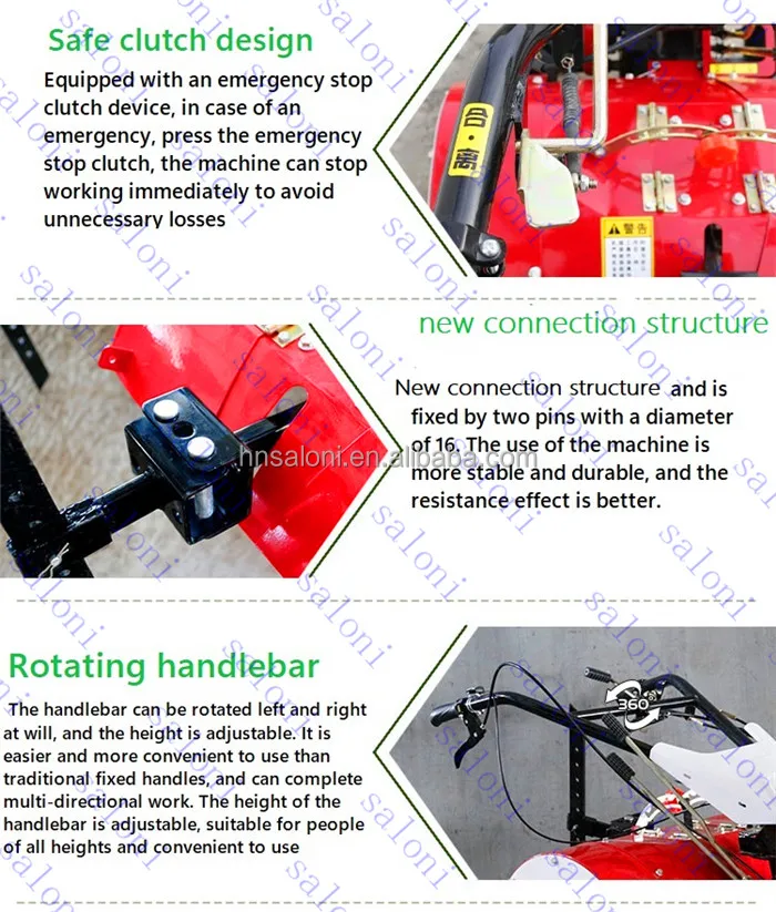 Hot Sale Multi-function Micro-tiller Soil Ripper Household Rotary ...