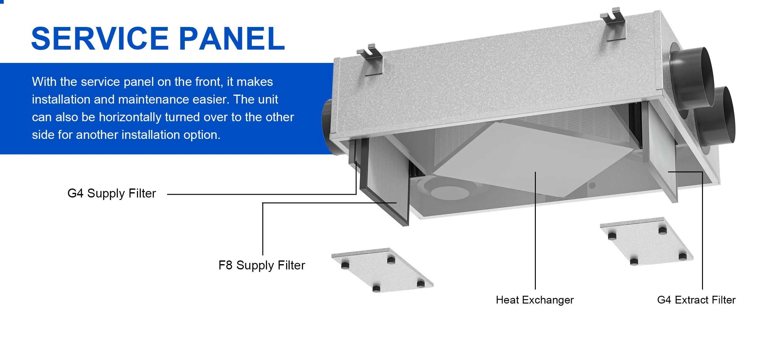 Factory Workshop Office Forced Air Ventilation System Heat Exchanger ...