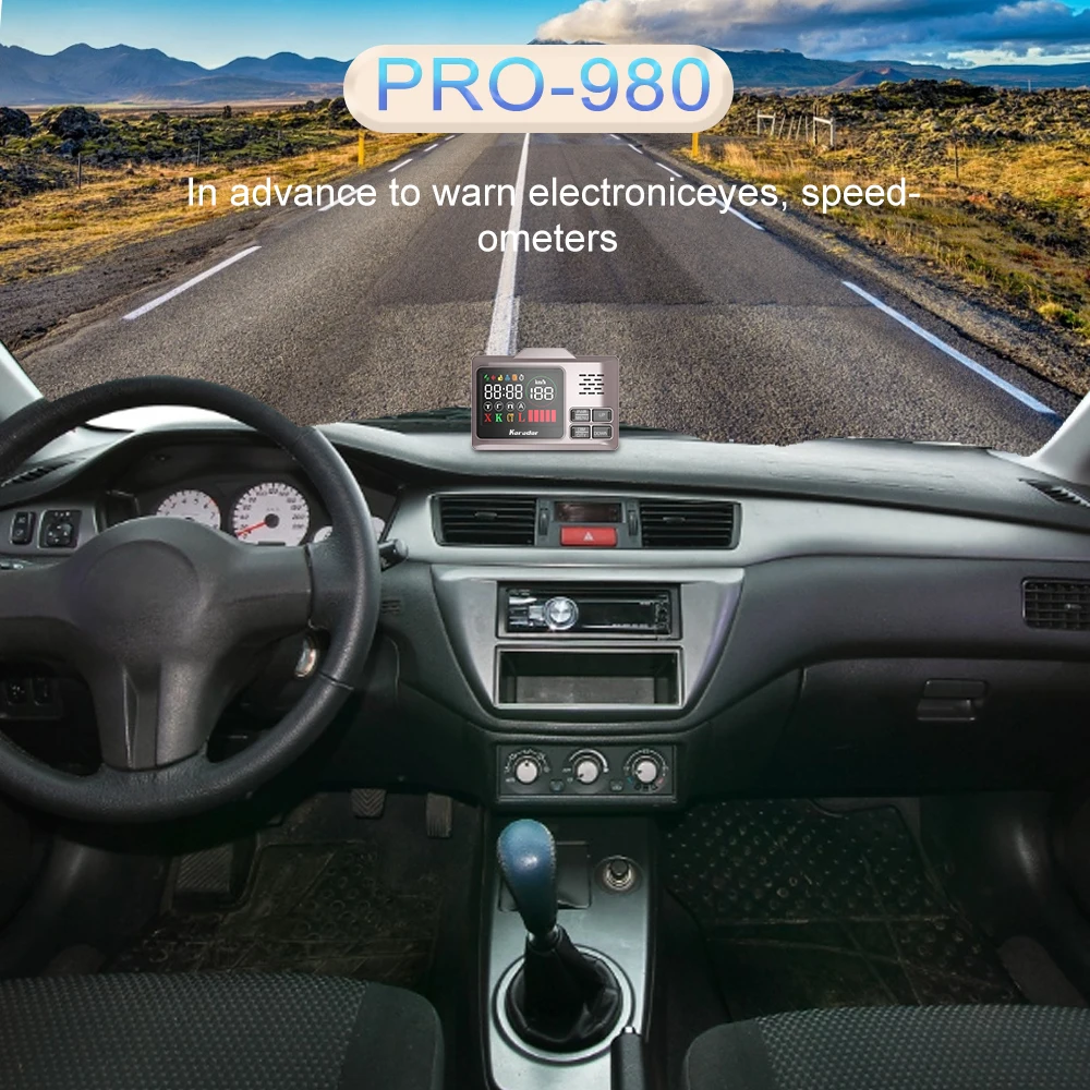 Karadar Pro980 Car Gps Signature Radar Detector Full Bands Anti Car ...