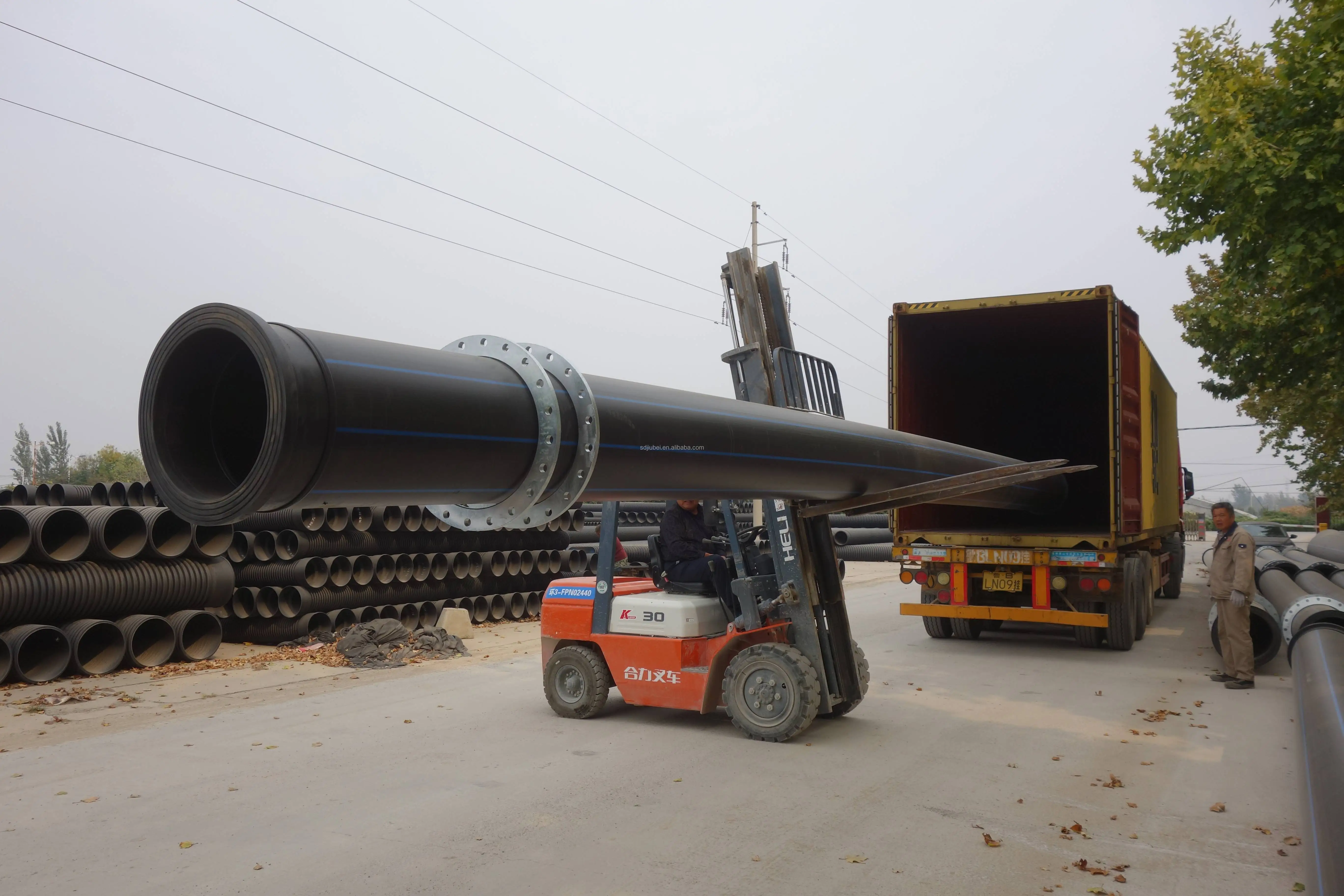 Polyethylene Dredging Pipe Floats Pipeline HDPE Dredging Sand Slurry ...