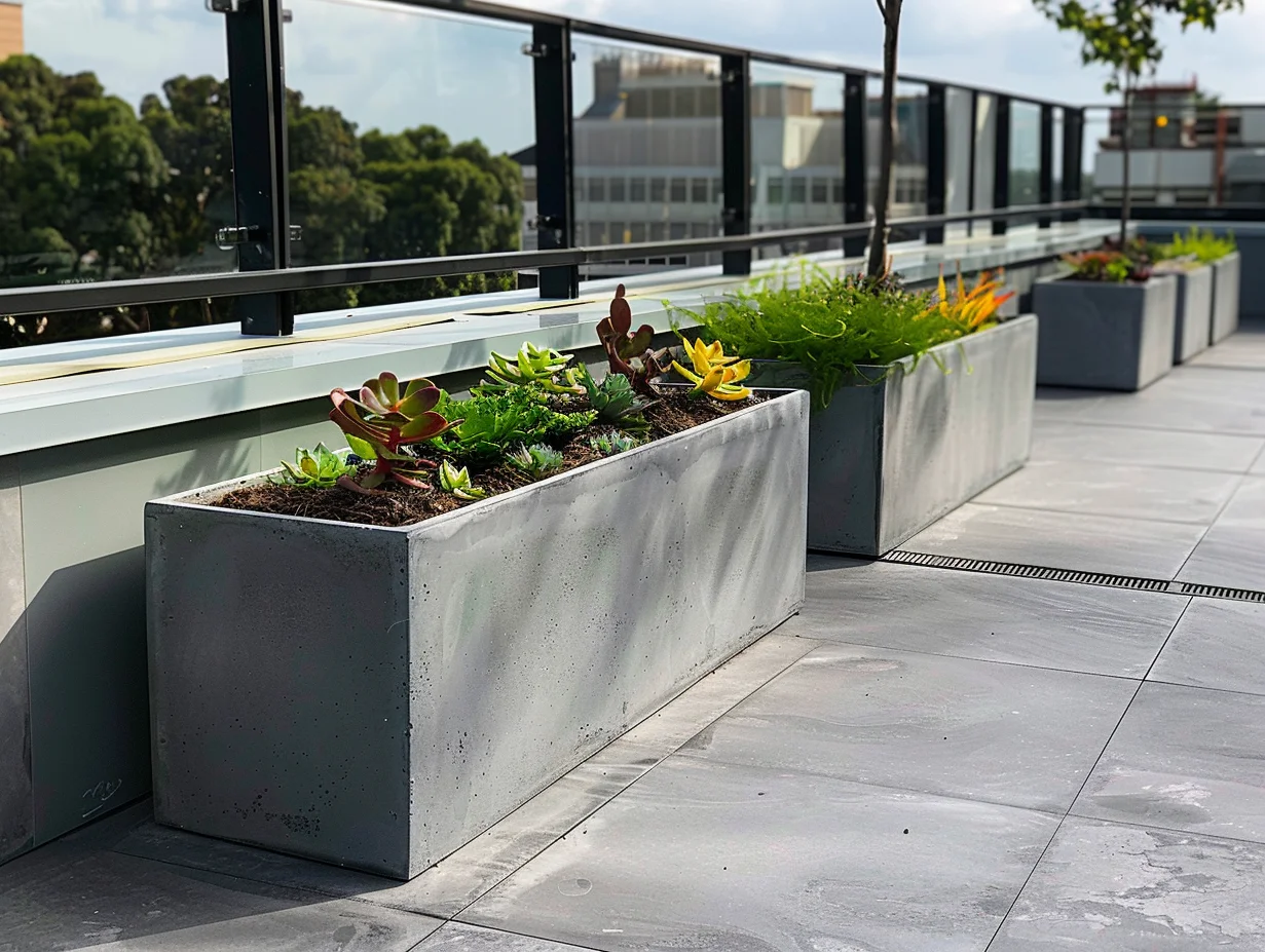 Custom Made Garden Planter GRC Glass Fiber Reinforced Concrete Planter ...