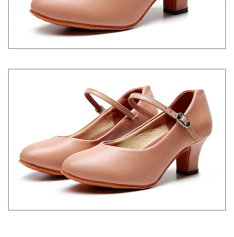 1.5 Inch Latin Character Shoes For Women Dance Shoes 2" Ankle Strap ...