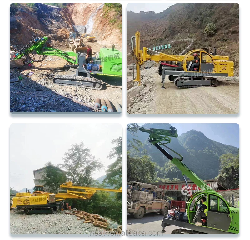 8 Meter Tunnel Boring Machine Slope Protection Anchoring Drilling Rig ...