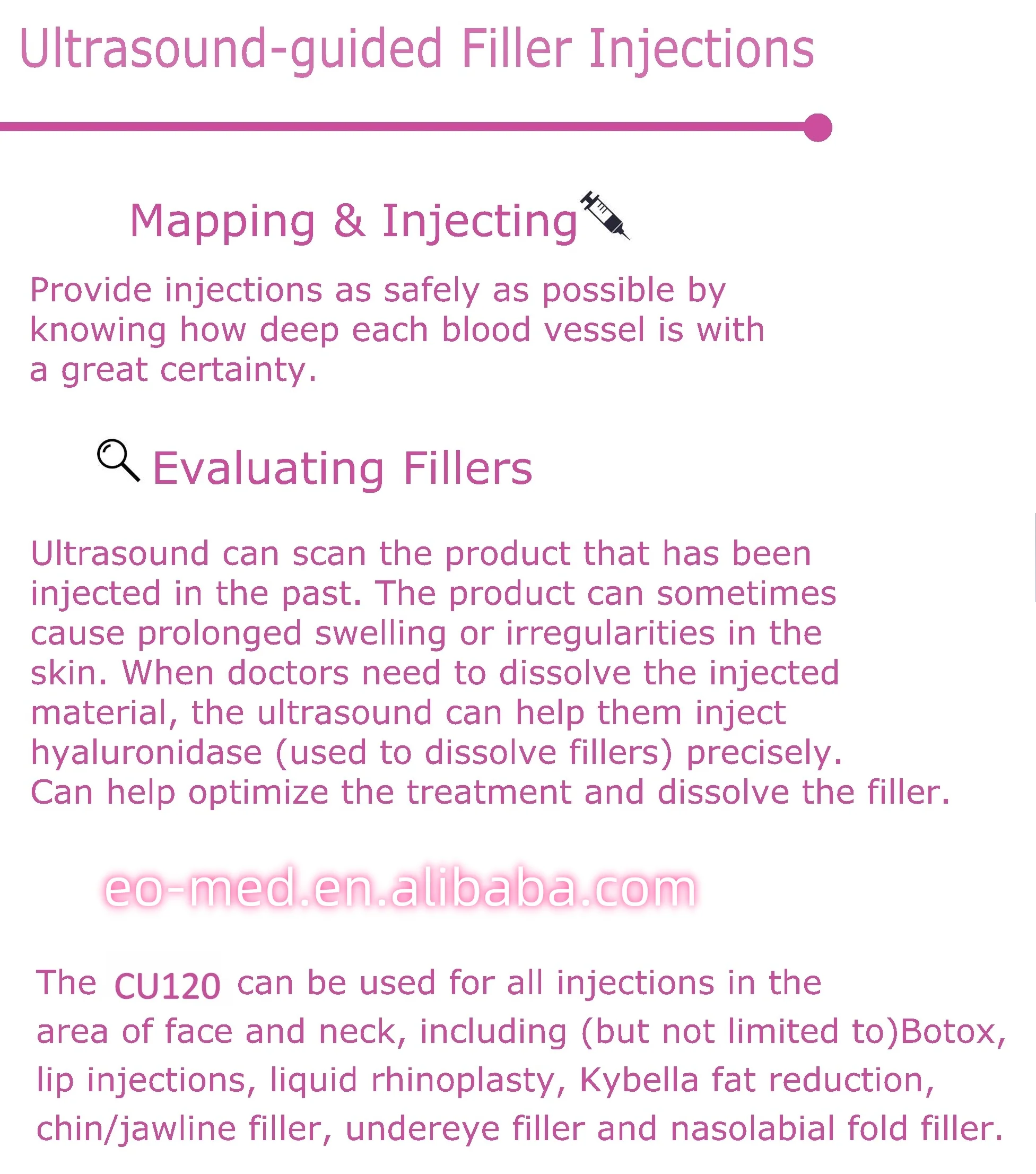 Lighter and Smaller Wireless Ultrasound CU120 Handheld Facial ...